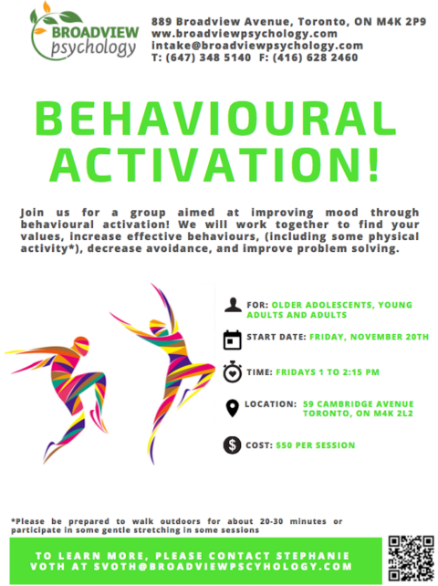 Behavioral Activation Group - Broadview Psychology